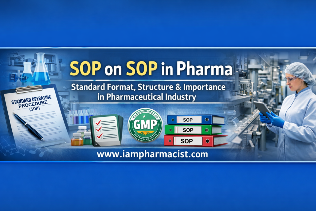 SOP on SOP in Pharma | Standard Format, Structure & Importance in ...